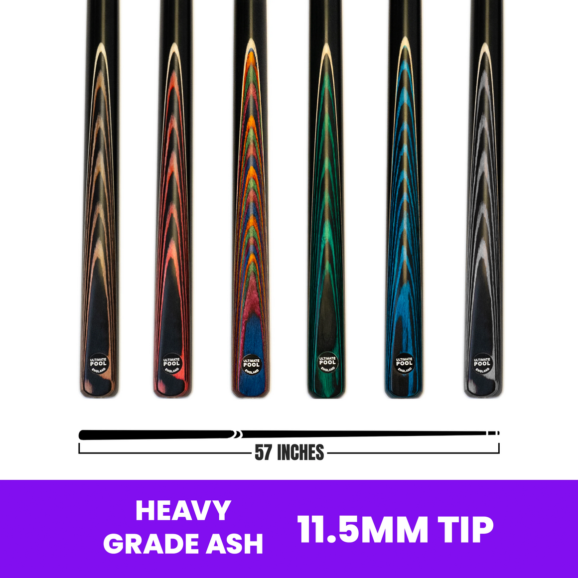 Crushed Break Cue - ¾ Joint with 11.5mm Tip – Ultimate Pool Shop